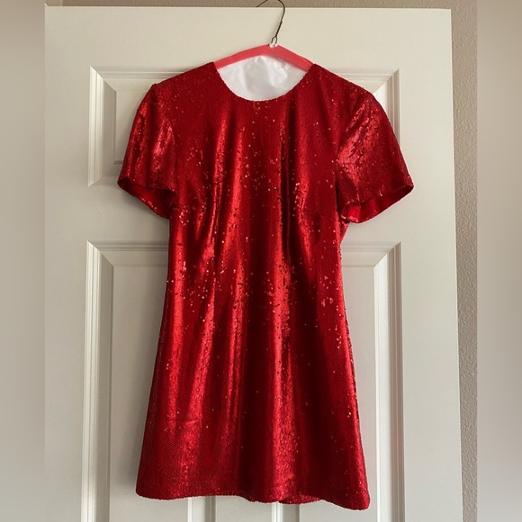 NBD | Dresses | Nwt Nbd Red Sequence Mini Dress | Poshmark